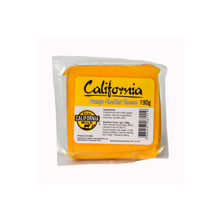 California Orange Cheddar Cheese (190g) | Lazada PH
