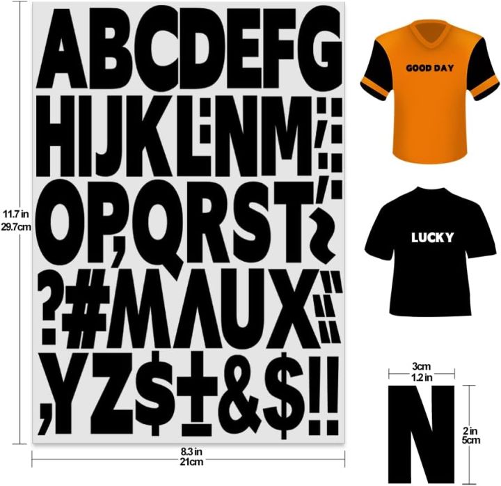 2 Inch Iron On Letters Heat Transfer Letters, Alphabets for Sport ...