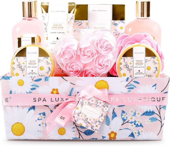 Spa Bath Gift Set, Spa Luxetique, 12pcs Relaxing Home and Bath Gift Box ...