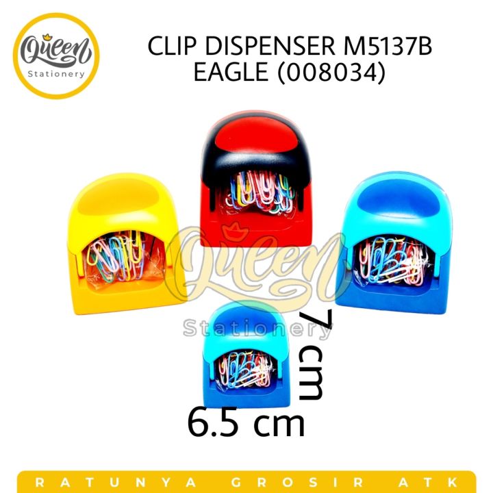 1 PCS CLIP DISPENSER M5137B EAGLE / TEMPAT PAPER CLIP / TEMPAT PENJEPIT ...