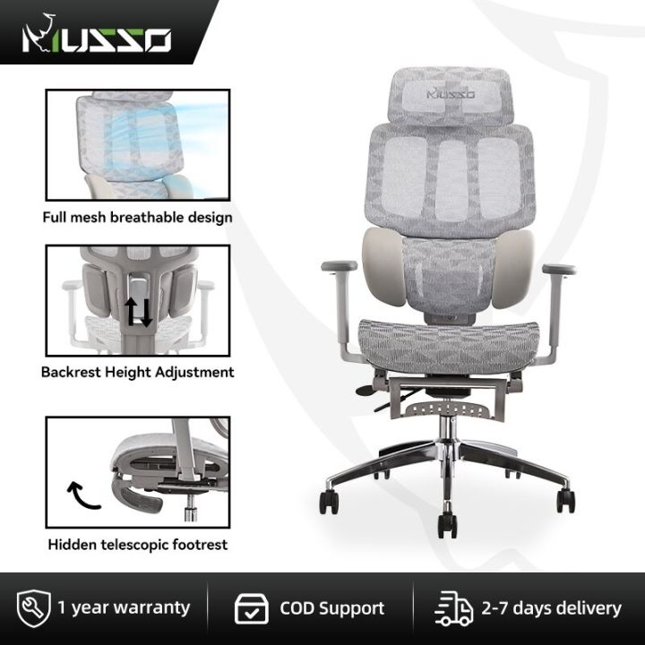Musso H80 class ergonomic chair 3D armrest and adjustable headrest game ...