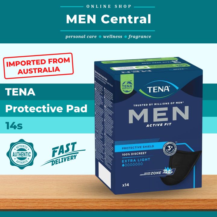 Tena Men Active Fit Protective Shield Pad Level 0 (14pcs) | Lazada PH