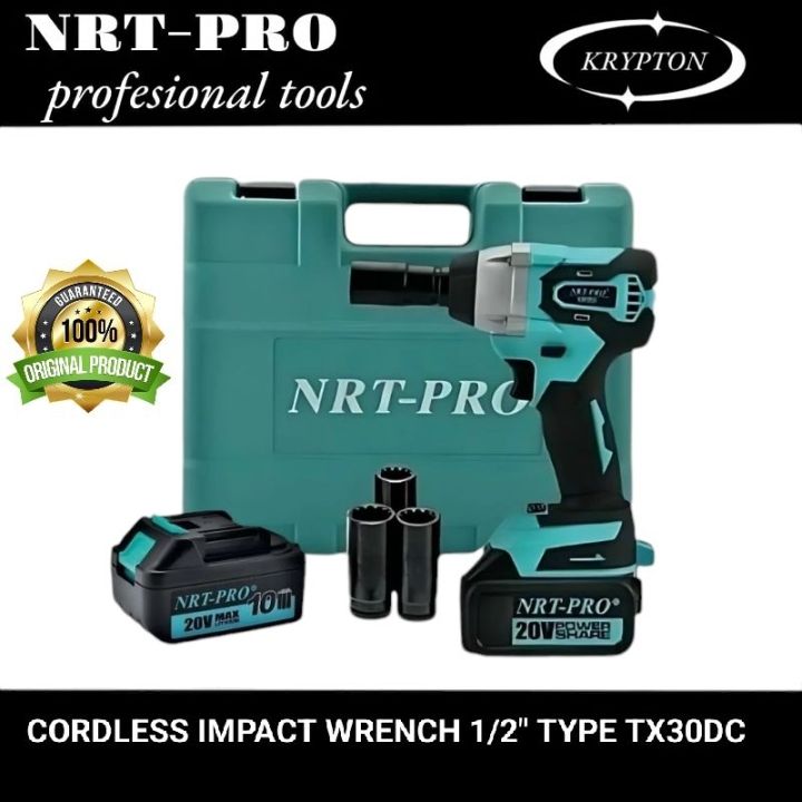 NRT-PRO cordless impact wrench 1/2 type TX30DC jaminan asli original ...