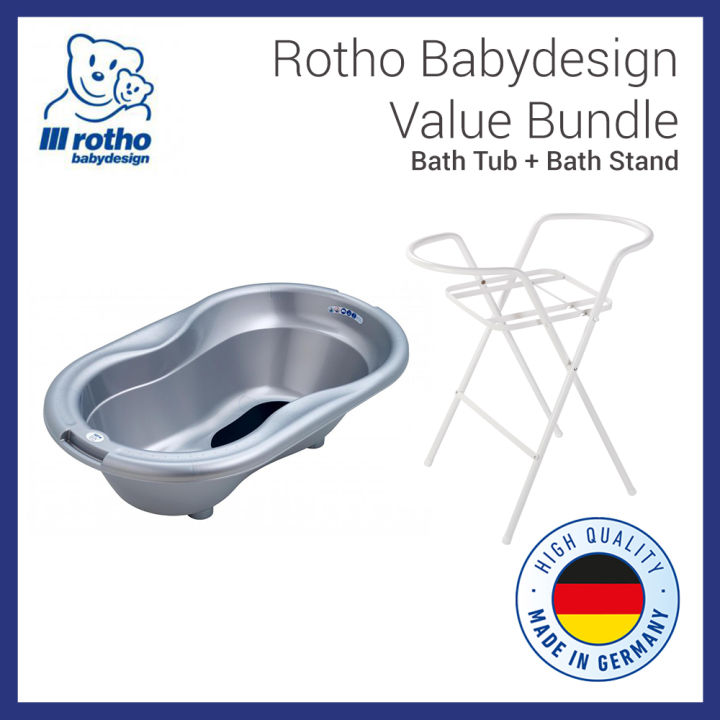Rotho Babydesign Top Bundle C, Bath Tub + Bath Tub Stand (5 Colors ...