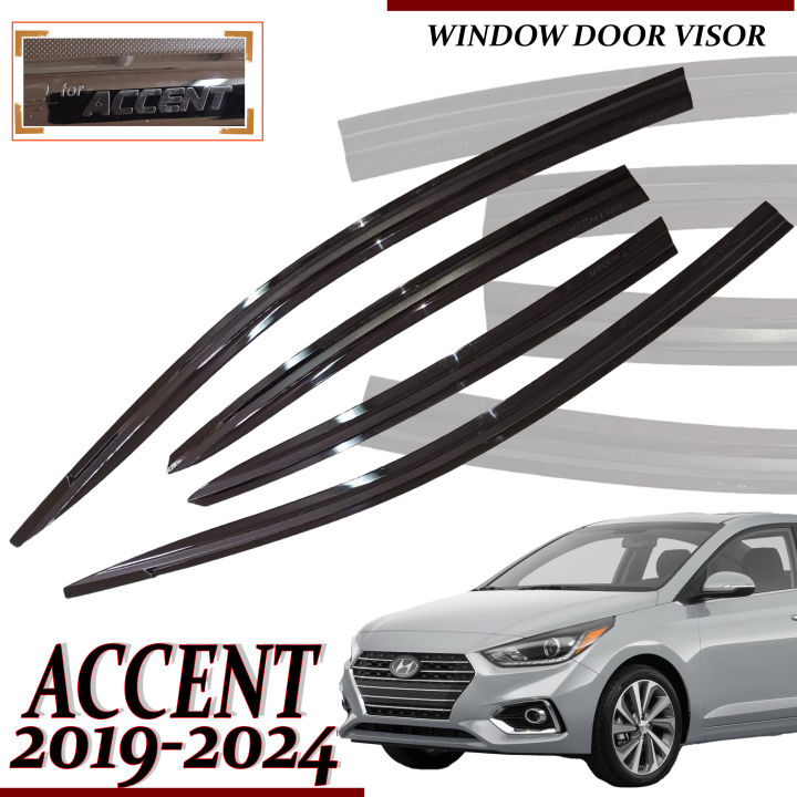 Hyundai All new Accent 2016-2020 Window Rain Door Visor Door Visor ...