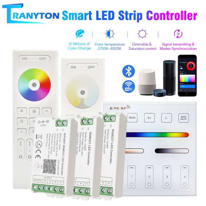 Smart LED Strip Controller Single Color / Dual White / RGB / RGBW ...