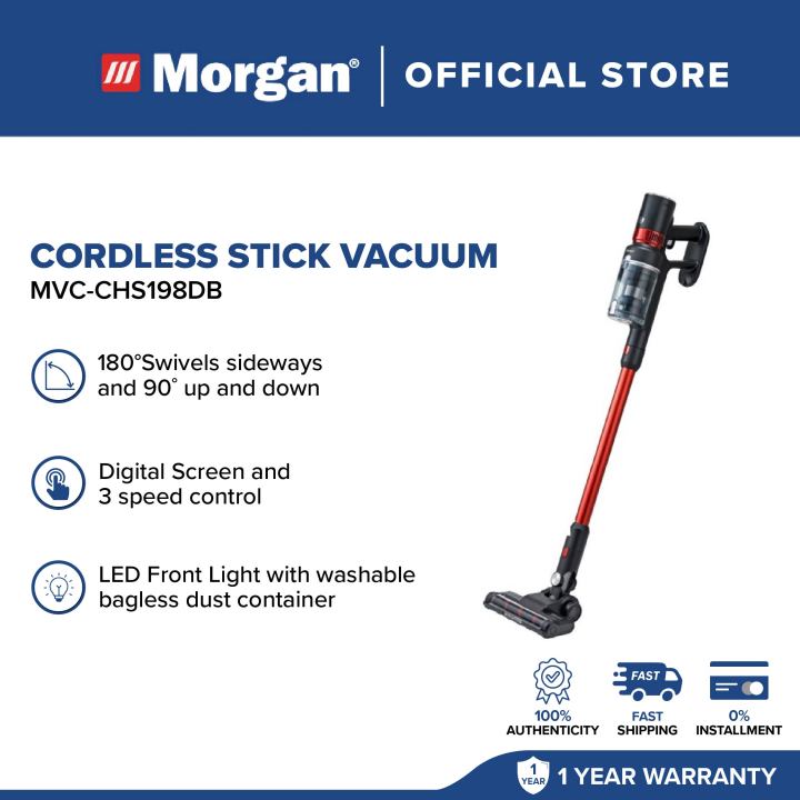 Morgan MVC-CHS198DB 3-in-1 Cordless Stick Vacuum (50 mins Runtime, 3 ...