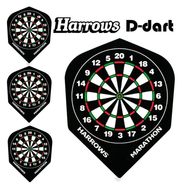 Harrows Dart Flights - Standard Marathon Extra Strong DARTBOARD Darts ...