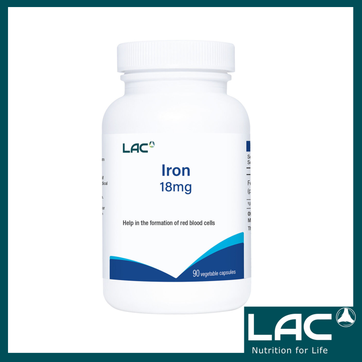 LAC Iron 18mg 90 Capsules (best by: February 2027) | Lazada PH