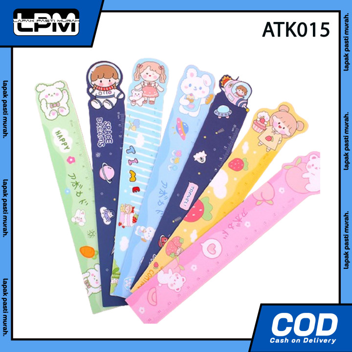 Penggaris Anak Lentur Flexibel Anti Patah 15cm Motif Cute ATK015 - LPM ...