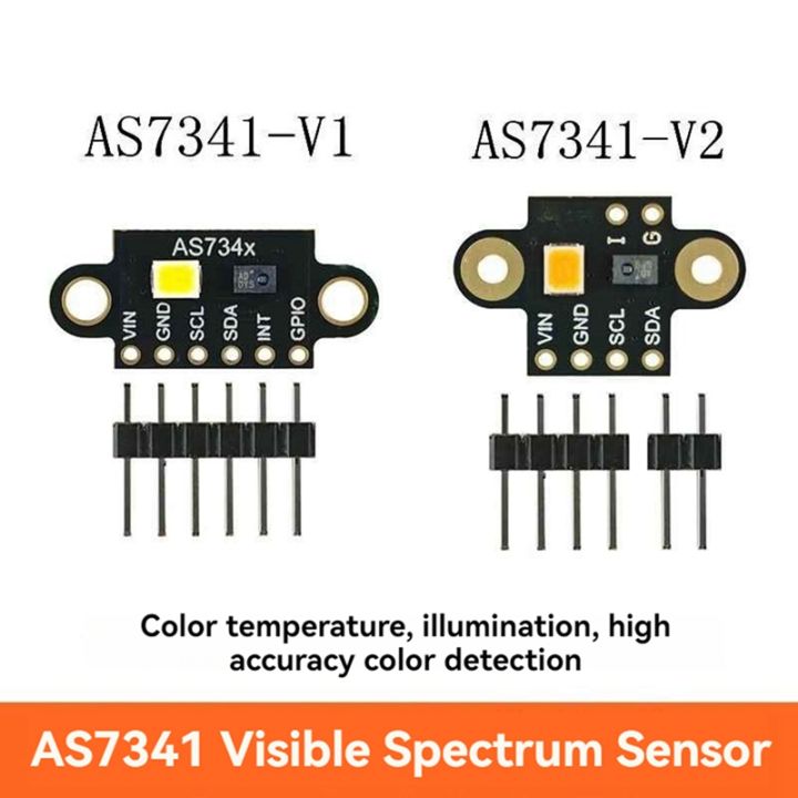 -AS7341 Visible Infrared Color Spectrometer Sensor Module Color Temperature Illuminance Color ...