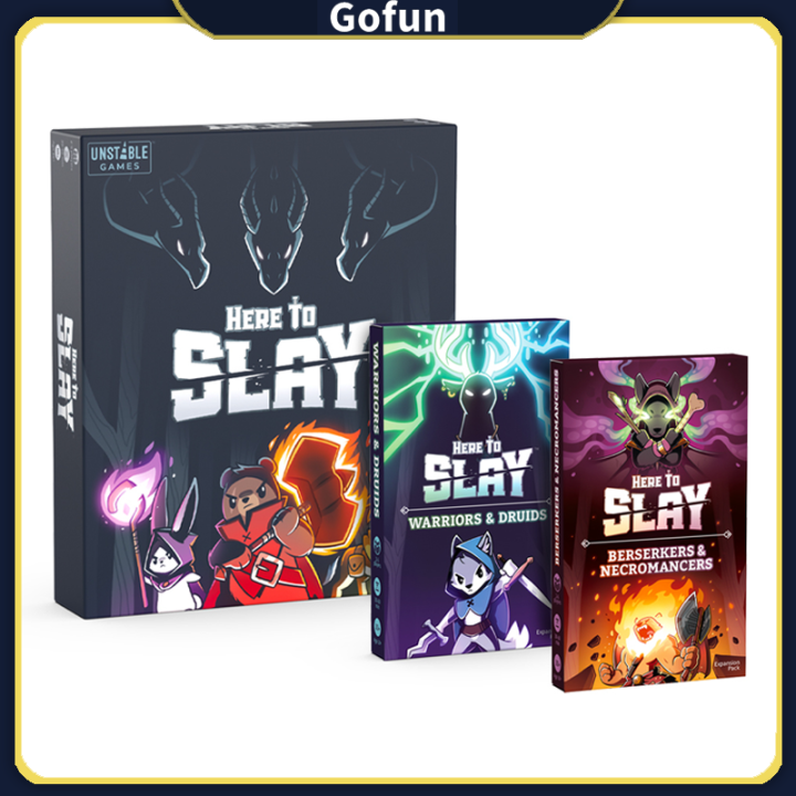 Here to Slay Board Game บอร์ดเกม คาทาน Berserkers & Necromancers ...