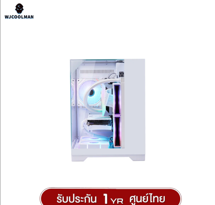 WJCOOLMAN RECKON Mini m-ATX Tempered Glass Gaming Case (No Fan)(AIO240 ...