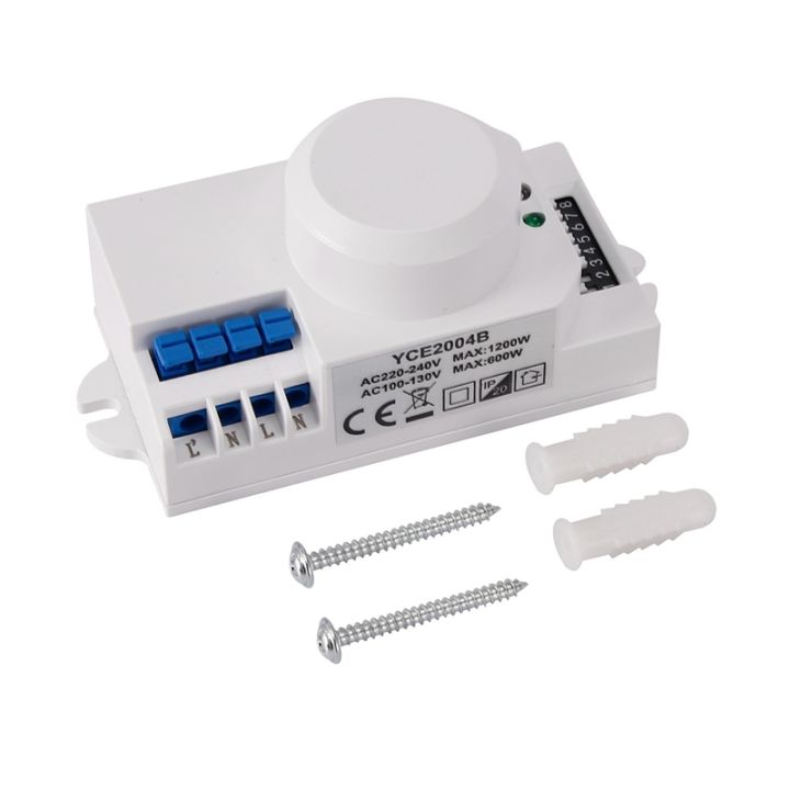 (JONP) 220V 360 Degree Microwave Sensor Light Switch Induction ...