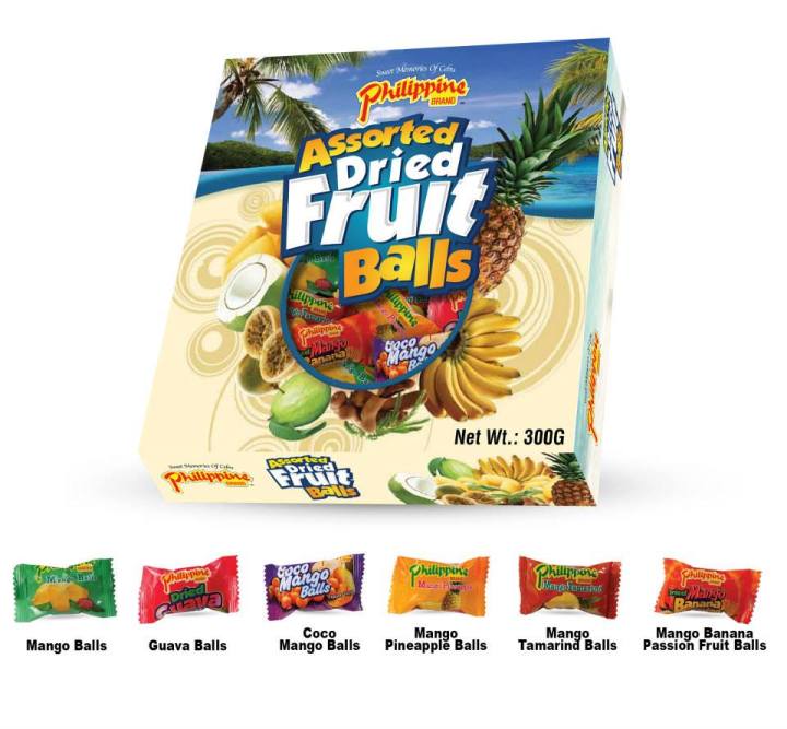 Philippine Brand Assorted Dried Fruit Balls in Box 300g | Lazada PH