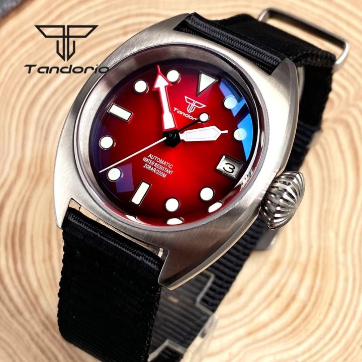 ♀┇ 😀 Tandorio NH35A Double Domed AR Sapphire 36mm 20Bar Dive Automatic ...