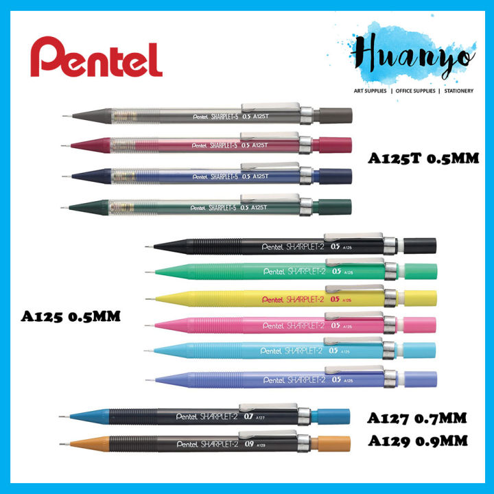 Pentel Sharplet 2 Automatic Mechanical Pencil (0.5/0.7/0.9mm) A125 ...