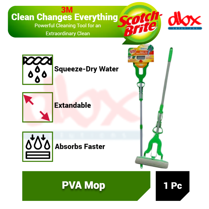 3M Scotch-Brite Quick Dry PVA Sponge Mop - -Sale | Lazada
