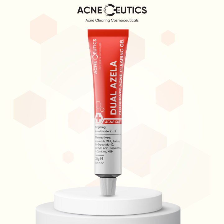 ACNECEUTICS Gel Mụn Dual Azela Moderate Acne Clearing Hỗ Trợ Làm Giảm ...