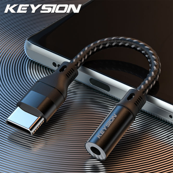 Keysion loại USB C đến 3.5mm chip DAC Bộ chuyển đổi tai nghe USB C đến ...
