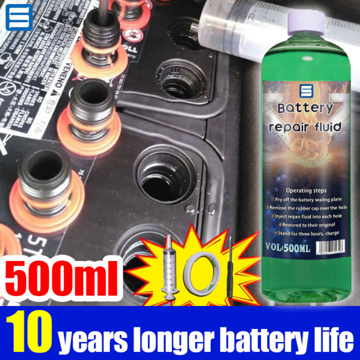 No need to replace the battery🚗500ml LLS Battery water solution Battery ...