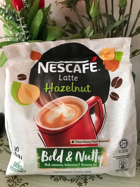 NESCAFE Latte Hazelnut Coffee[ BEST BEFORE DATE 2025 AUGUST] 20 sticks ...