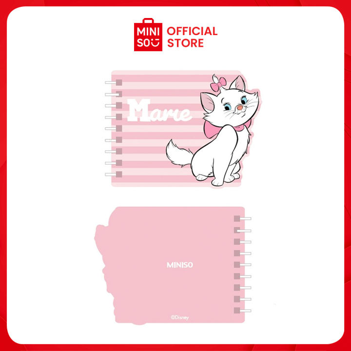 MINISO Disney Cat Collection Figure Wire-bound Book 80 Sheets Marie PDQ ...