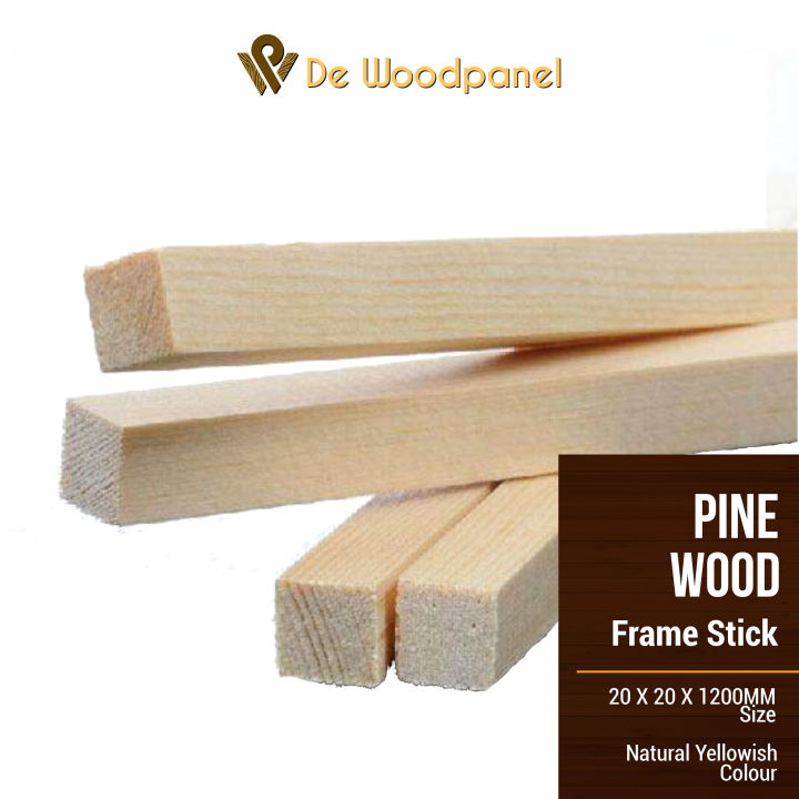 Pine Wood (Frame stick)20MM X 20MM X 1200MM | Lazada