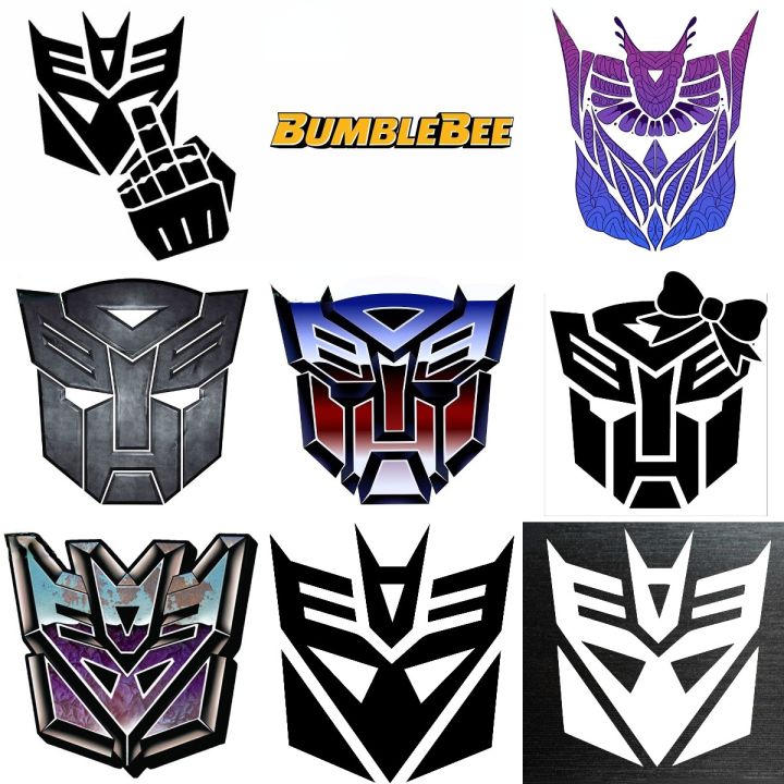 Transformers Decepticon Autobots Emblem Creative PVC Stickers for ...