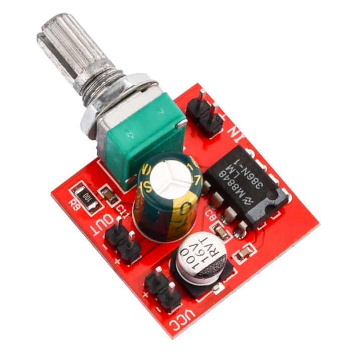 LM386 Mini Power Amplifier Board Audio Amplifier Module Volume ...