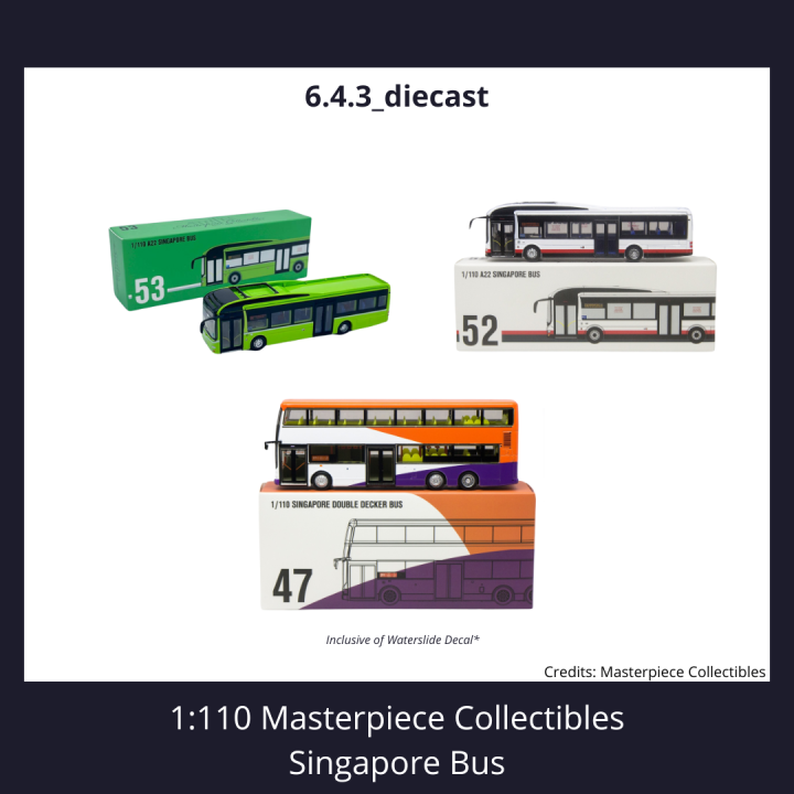 [Local Stock] 1:110 Masterpiece Collectibles Singapore Bus | SG Bus ...