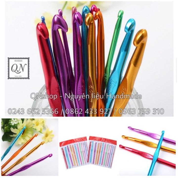 kim móc len kim loại, phụ kiện đan móc | Lazada.vn