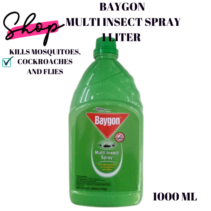 BAYGON MULTI INSECT SPRAY (1 LITER) | Lazada PH