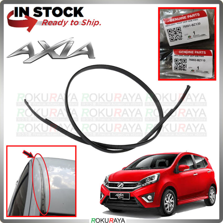 [ORIGINAL] 1PCS Perodua Axia Icon Roof Bumbung Top Moulding Rubber Seal ...