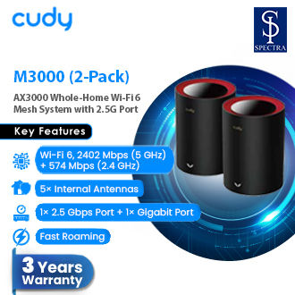 Cudy M3000(2-Pack) | AX3000 Wi-Fi 6 Mesh 2.5G Solution Dual Band Wi-Fi ...