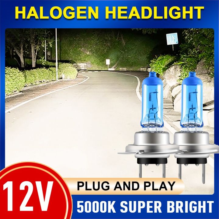 2pcs Super Bright Halogen Bulbs H1 H3 H4 H7 H8 H11 9006 Halogen Lamp ...