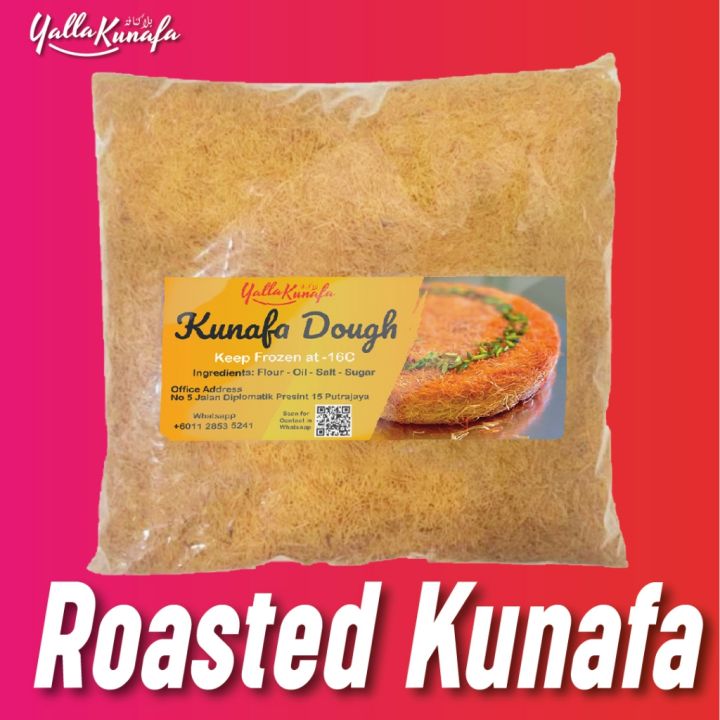 Kunafa Dough Roasted 500g Original by Yalla Kunafa / KUNAFAH DOUGH ...