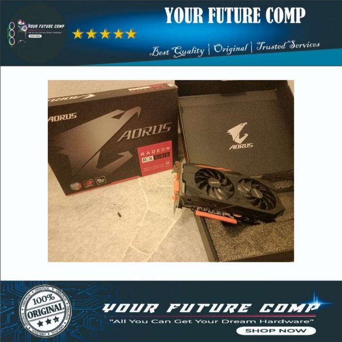 VGA Gigabyte Aorus RX 580 8GB | RX580 8 GB Gaming Windforce RGB ...