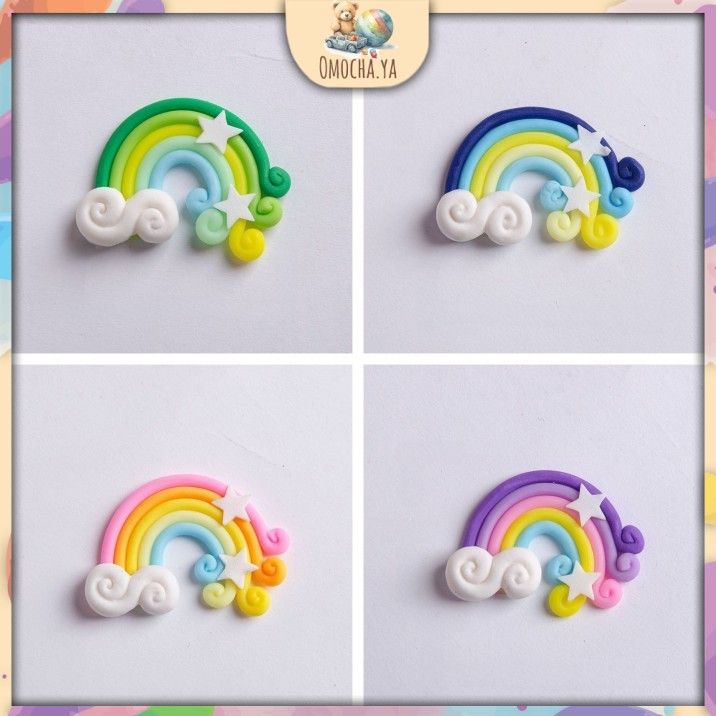 Happy Birthday Rainbow Cloud Cake Topper Cloud Colorful Cake Topper ...