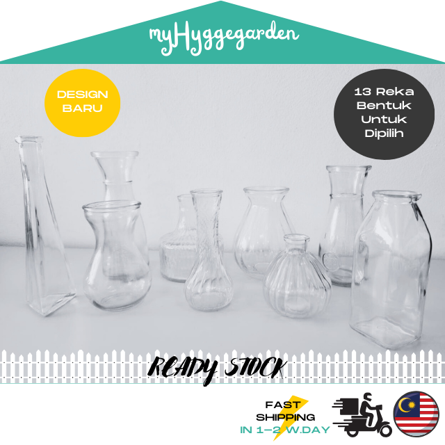 Nordic Transparent Home Office Display Deco Flower Glass Vase Dry Vase ...