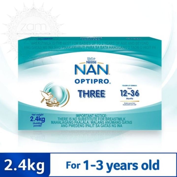 NAN OPTIPRO Three for 1-3 Years Old 1.3kg 1.8kg 2.4 Kg | Lazada PH