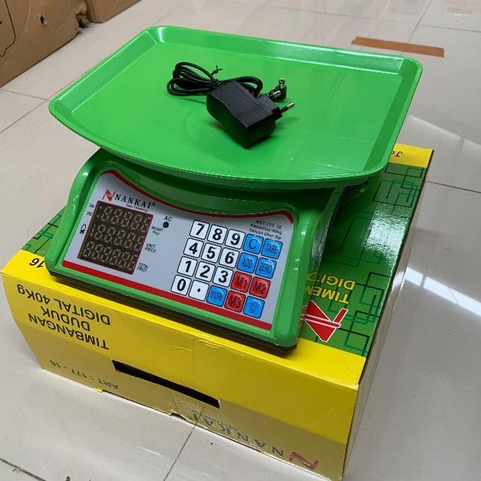 40KG Dual Display LCD NANKAI Digital Hanging Scale Timbangan Digital 40 ...
