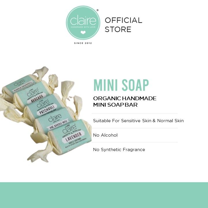 Claire Organics Handmade Mini Soap Bar | Lazada
