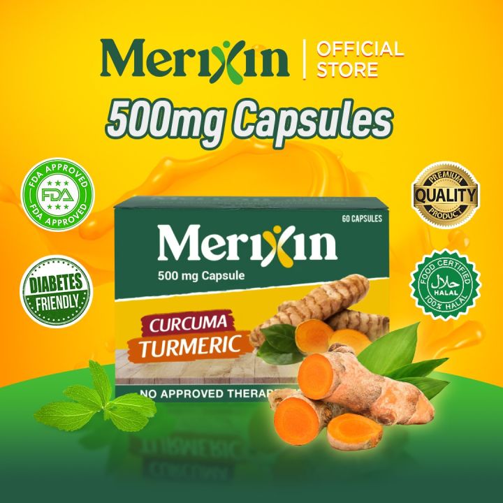 Merixin 500mg Turmeric Food Supplement Capsule | Lazada PH