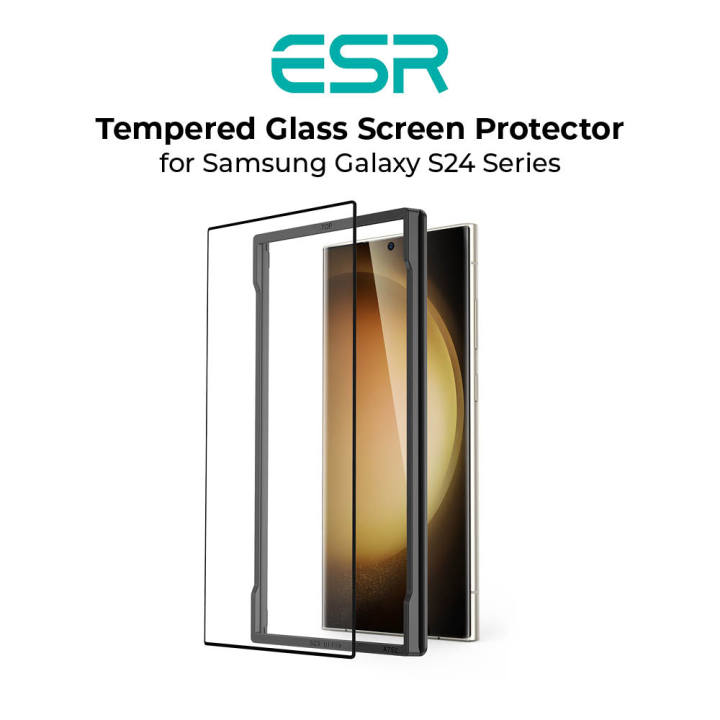 ESR Samsung Galaxy S24 Ultra Tempered Glass Screen Protector, 2 HD ...