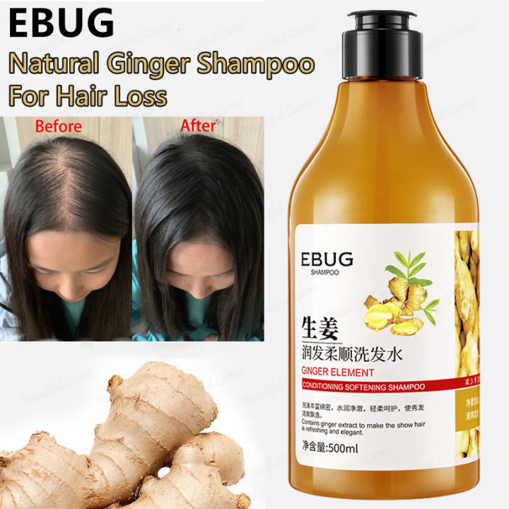 Original Natural Ginger Shampoo 500ml for Hair Loss Herbal Ginger ...