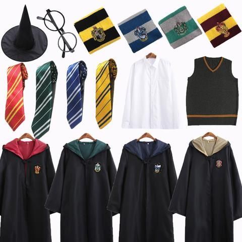 [Midnight store] Harry Potter magic robe full set of Potter clothes ...