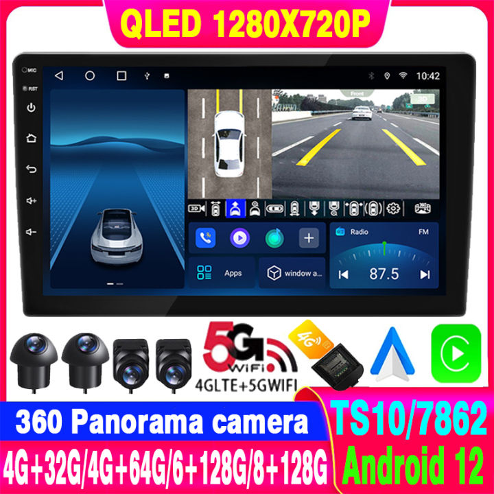 【TS10 7862 Qled Touch Screen】8G 256G High Quality 8 Core 2din Android ...