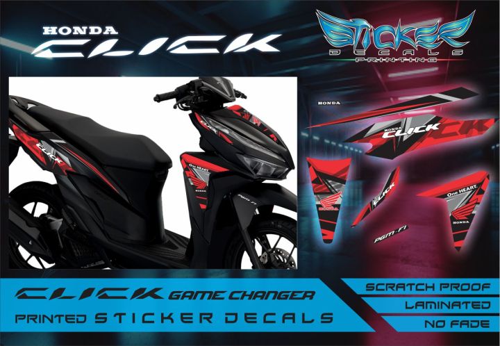 honda Click v2 gamechanger Sticker Decals | Lazada PH