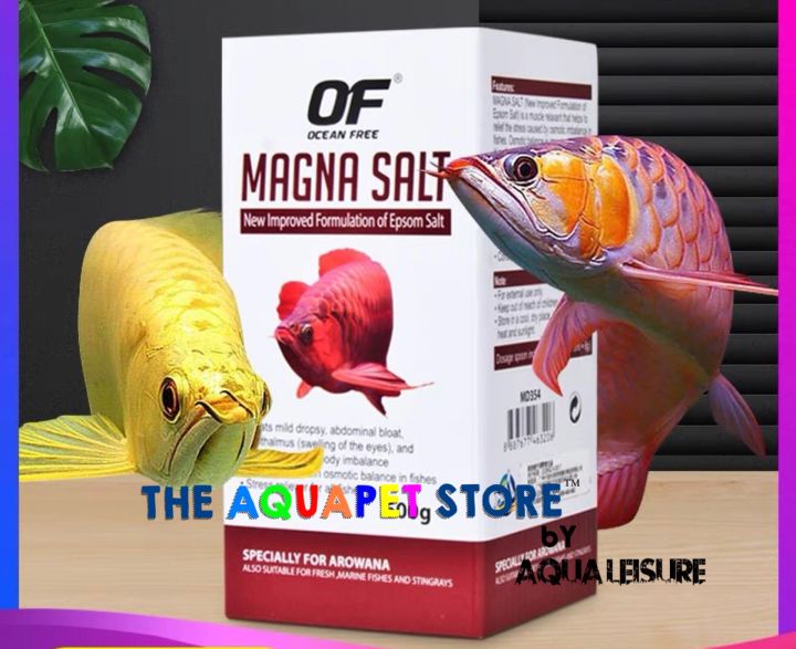 600g 1200g OF MAGNA SALT AROWANA Dropsy Stress Reliever in Aquarium ...